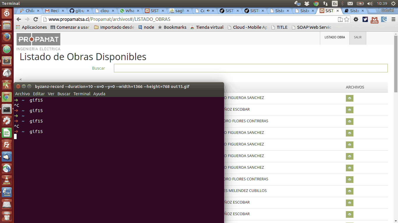 Sistema archivos - PROPAMAT | Documentacion sistemas